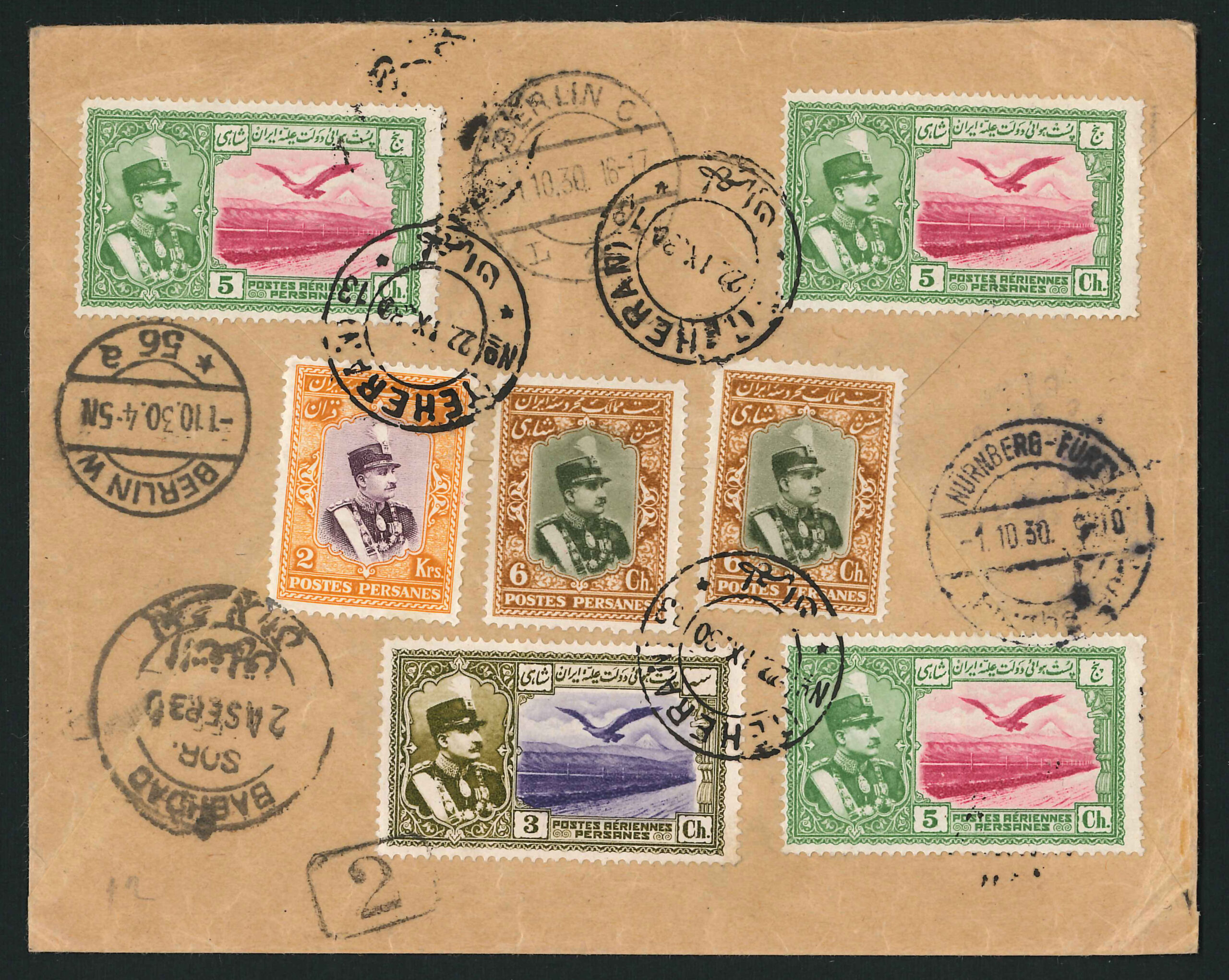 1930 Cover, with multiple stamps – Lions Auctioneers